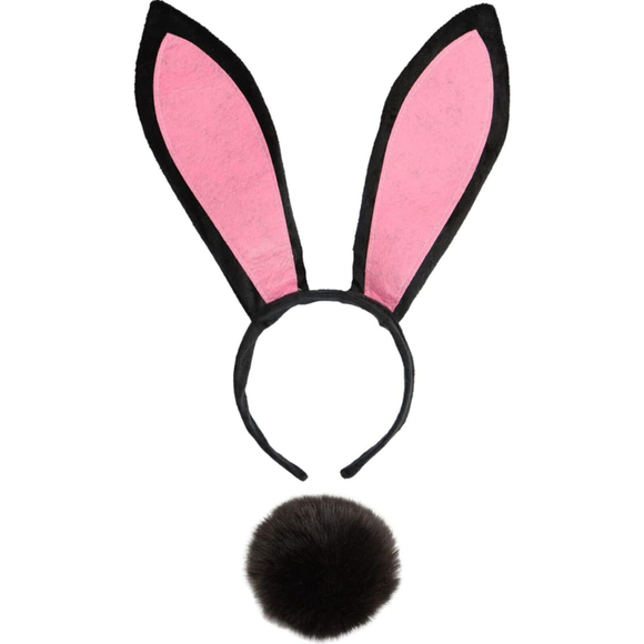 Unbranded | Costumes | Bunny Ears And Tail Set Plush Easter Rabbit Ears ...